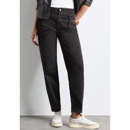 Street One Damen Street One Loose-fit-Jeans &raquo;Style Karlie&laquo; mit Barrel Legs / Stretch / Bindeg&uuml;rtel schwarz 29, L&auml;nge 28