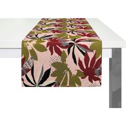 Adam Tischl&auml;ufer &raquo;Jungle&laquo; GOTS organic,zertifiziert durch CERES 0242Made in Germany bunt Bio-Baumwolle B/L: 150cm x 50cm, 1 Stk., rechteckig
