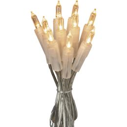 Konstsmide LED-Lichterkette &raquo;Weihnachtsdeko aussen&laquo; 40 warm wei&szlig;e Dioden transparent Dioden 40 Stk., Gesamtl&auml;nge 13,85m