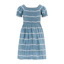 happy girls M&auml;dchen Sommerkleid "M&auml;dchenkleid", blau, Gr. 128, Stoff, 100% Viskose, Kleider