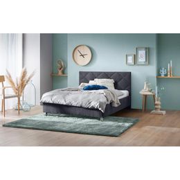 Westfalia Schlafkomfort Polsterbett &raquo;Padua&laquo; mit Rautensteppung, 3 verschiedene Matraztenarten w&auml;hlbar schwarz Bezug 100% Polyester, Polsterung: Polsterwatte, Material Gestell