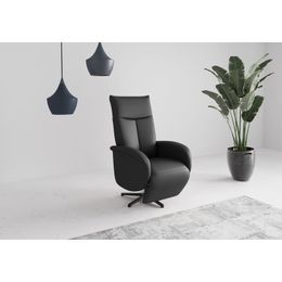 Sit & More sit&more TV-Sessel &raquo;Juma, inkl. Drehfunktion & Kopfteilverstellung&laquo; H&ouml;he Armlehne 62 cm, wahlweise mit Aufstehhilfe, 2 Motoren und Akku schwarz Leder,