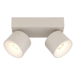 Globo LIGHTING LED Deckenspot &raquo;RAE&laquo; LED-Modul 1 Stk. Warmwei&szlig; LED Strahler Sand, Aluminium/Opal, dreh-/schwenkbar, LED 6W beige 2, &Oslash; 7,2cm H: 12cm, 1 