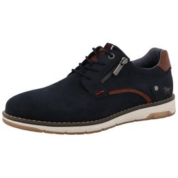 Mustang Shoes Herren Sneaker &raquo;Agnese&laquo; Freizeitschuh, Halbschuh, Schn&uuml;rschuh mit Kontrastbesatz blau 47