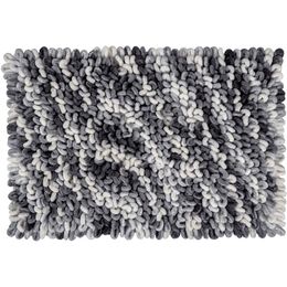 Wenko Badematte &raquo;Lerici&laquo; H&ouml;he 60 mm rutschhemmend beschichtet fusselfreier Badteppich, 3D-Struktur, hohe Feuchtigkeitsaufnahme Materialmix rechteckig 
