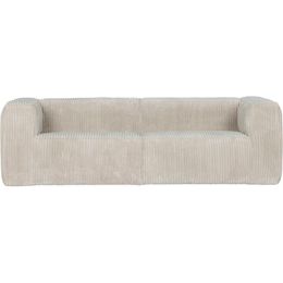 Woood 3,5-Sitzer &raquo;Bean H 73 x B 242 x T 96 cm&laquo; Tragkraft 350 kg, Maximale Verschlei&szlig;festigkeit, Pfleiglicht beige B/H/T: 242cm x 73cm x 96cm, Webstoff