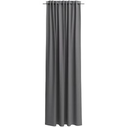 Neutex for you! Vorhang nach Ma&szlig; &raquo;EVA&laquo; Multifunktionsband 1 Stk. tlg. Uni-Voile mit elegantem Glanz grau Obermaterial: 100% Polyester 210cm, 