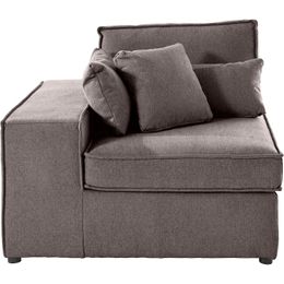 OTTO home Sofaelement &raquo;Florid&laquo; als Teil eines Modulsofas,, fester Sitzkomfort, auch in Cord grau Baumwollmix (60% Baumwolle/40% Leinen);Struktur fein 