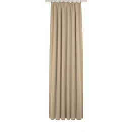 Adam Vorhang &raquo;Uni Collection light, nach Wunschma&szlig;&laquo; Kr&auml;uselband 1 Stk. tlg. aus 100% Bio-Baumwolle, Vorhang nach Wunschma&szlig; beige Baumwolle (Bio-Baumwolle) 