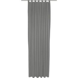 Adam Vorhang &raquo;Uni Collection light&laquo; Schlaufen 1 Stk. tlg. aus 100% Bio-Baumwolle grau Baumwolle (Bio-Baumwolle) 235cm, Schlaufen, 142cm