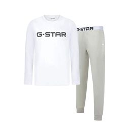 G-Star Raw G-star Pyjama 'Stone' Herren Gr&ouml;&szlig;e S greige / hellgrau / schwarz / wei&szlig;