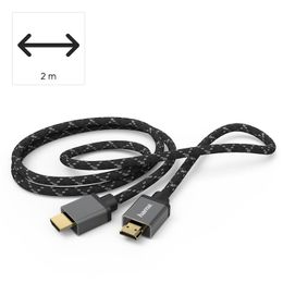 Hama HDMI-Kabel &raquo;Ultra High Speed HDMI -Kabel, Ultra-HD 7680 x 4320 (8K), Aluminium&laquo; HDMI HDMI 200 cm Lizenziert f&uuml;r HDMI Ultra High Speed, lizenziert von/