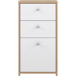 FORTE Kommode &raquo;CHEST&laquo; wei&szlig; B/H/T: 40,3cm x 77,5cm x 29,6cm