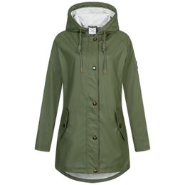 ANKERGLUT Damen Regenjacke "Friesennerz ANKERGLUT HVN", gr&uuml;n, Gr. 40, Web, Obermaterial: 100% Polyurethan. Futter: 100% Polyester, Jacken, auch in