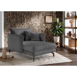 Home Affaire Relaxsessel &raquo;Lazio modern und bequem, schmale Armlehnen, tolle Detailverarbeitung&laquo; zwei verschiedene Fu&szlig;farben w&auml;hlbar grau 93% Polyester