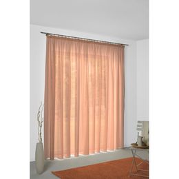 WIRTH Vorhang &raquo;Sunday&laquo; Multifunktionsband 1 Stk. tlg. nach Ma&szlig; orange Jacquard, Baumwolle, Polyester 165cm, Multifunktionsband, 142cm