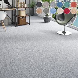 OTTO home Teppichboden &raquo;Fortis, Schlinge, Gesamth&ouml;he 5 mm, Made in Netherlands&laquo; rechteckig meliert, Breite 400 cm, strapazierf&auml;hig, Wohnzimmer silber 