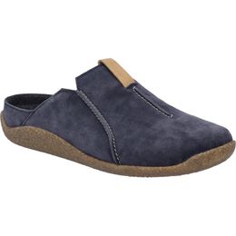 Josef Seibel Herren Hausschuh "Vince 02, ocean", Gr. 40, blau, Obermaterial: 100% Rindsleder Leather cow., Schuhe
