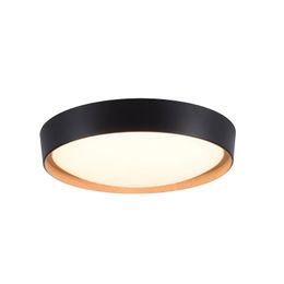JUST LIGHT Deckenleuchte &raquo;EMILIA&laquo; LED-Board 1 Stk. Warmwei&szlig; LED, dimmbar, Switchmo, dimmbar, Switchmo schwarz 1, &Oslash; 4cm, 1 Stk.