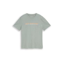 Tom Tailor Denim T-Shirt Herren Gr&ouml;&szlig;e XXL pastellgr&uuml;n / apricot / wei&szlig;