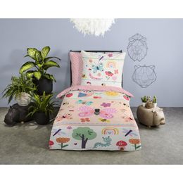 Good Morning Kinderbettw&auml;sche &raquo;Rinke&laquo; 2 Baumwolle, Renforc&eacute;, Wendeoptik, Kind, Baby, M&auml;dchen bunt Renforc&eacute;, Obermaterial: 100% Baumwolle B/L: 135cm x 