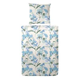 Primera Bettw&auml;sche &raquo;Renforce-Bettw&auml;sche Orchid&laquo; 2 Renforc&eacute;, Obermaterial: 100% Baumwolle B/L: 155cm x 220cm, 1 Stk., 1 Stk., Renforc&eacute;, B/L: 80cm x 80cm, 2
