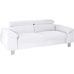 COTTA 3-Sitzer &raquo;Komaris, B: 193 cm&laquo; mit Kopfteilverstellung Microfaser PRIMABELLE (100% Polyester);Kunstleder SOFTLUX;Feinstruktur (100% Polyester);