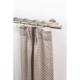 Garesa Gardinenstange &raquo;EASY&laquo; &Oslash; 20 mm 2 l&auml;ufig-l&auml;ufig Wunschma&szlig;l&auml;nge Vorhanggarnitur, verl&auml;ngerbar, Wandmontage, Aluminium, mit Ringe gold Aluminium B/
