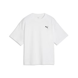 Puma Kinder T-Shirt "Essentials Oversized T-Shirt Jungen", wei&szlig;, Gr. 152, clean, Obermaterial: 100% Baumwolle. Rippe: 20% Polyester, 80% Baumwolle,