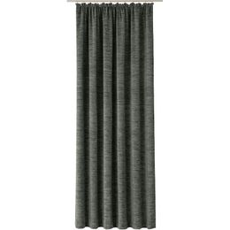 WIRTH Vorhang &raquo;Trondheim B&laquo; Kr&auml;uselband 1 Stk. tlg. nach Ma&szlig; grau Chenille, Polyacryl 255cm, Kr&auml;uselband, 132cm