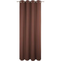 WIRTH Vorhang &raquo;Dim out&laquo; &Ouml;sen 1 Stk. tlg. nach Ma&szlig; braun Polyester 255cm, &Ouml;sen, 142cm