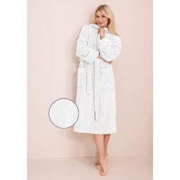 LeGer Home by Lena Gercke Unisex-Bademantel &raquo;Lovina gestreift, ideal f&uuml;r Sauna & Spa, Hotelbademantel, Morgenmantel&laquo; 1 Stk. Hoch-Tief, kuschelig 