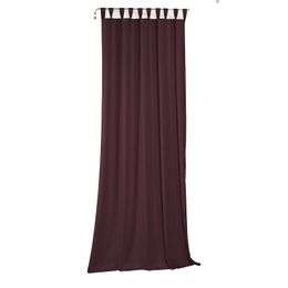 WIRTH Vorhang &raquo;Newbury&laquo; Schlaufen 1 Stk. tlg. nach Ma&szlig; lila Baumwolle, Polyester 305cm, Schlaufen, 130cm
