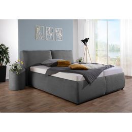 Maintal Polsterbett &raquo;Wiesenbach, mit Cord-Bezug&laquo; wahlweise in H&auml;rtegrad H2, H3 oder H4 grau Liegefl&auml;che L&auml;nge B: 200cm x 180cm, Cord, H&ouml;he Bett: 104cm H&ouml;he 
