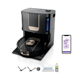SHARK Saugroboter &raquo; ThermaCharged PowerDetect Saugroboter RV2900XEEU&laquo; beheizte Basisstation verwendet 85&deg;C hei&szlig;es Wasser und 80&deg;C warme Luft schwarz 