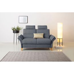 OTTO home 2-Sitzer &raquo;Westerland&laquo; Federkern-Polsterung. wahlweise mit Armlehnfunktion grau 100% Polyester B/H/T: 166cm x 90cm x 89cm, Struktur, ohne 