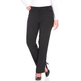 KjBRAND Damen KjBRAND Stoffhose &raquo;Bea&laquo; Sommerhose in knitterarmer Qualit&auml;t schwarz 54 (27), K-Gr