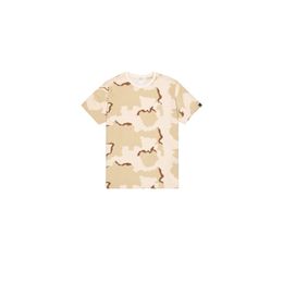 Herren T-Shirt "Basic T-Shirt SL Camo", gr&uuml;n, Gr. S, Alpha Industries, Obermaterial: 100% Baumwolle, Shirts