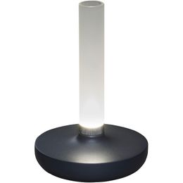 Konstsmide LED Tischleuchte &raquo;Biarritz&laquo; LED-Modul 2 Stk. Warmwei&szlig; Biarritz USB-Tischleuchte, 1800/2700/4000K, dimmbar grau &Oslash; 13,5cm H: 20,5cm, 2 Stk.