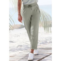 Beachtime By Lascana Damen Beachtime by Lascana Schlupfhose &raquo;aus weichem, leichten Material f&uuml;r den Sommer&laquo; bequeme Joggpant mit geradem Bein, l&auml;ssige