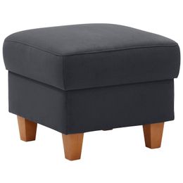 Home Affaire Polsterhocker &raquo;Palmera, B: 58 cm&laquo; mit Stauraum, Federkern grau 100% Polyester;Struktur (100% Polyester);Luxus-Microfaser in Lederoptik (