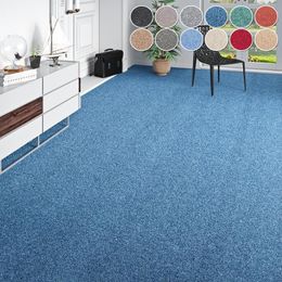 OTTO home Teppichboden &raquo;Fortis, Schlinge, Gesamth&ouml;he 5 mm, Made in Netherlands&laquo; rechteckig meliert, Breite 400 cm, strapazierf&auml;hig, Wohnzimmer blau 