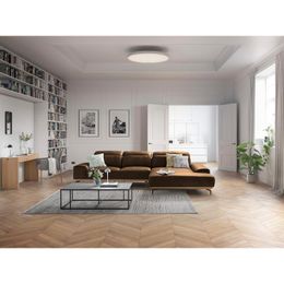 Musterring Wohnlandschaft &raquo;MR 2490 Ecksofa mit erstklassigem Sitzkomfort, Long-Life-Leder&laquo; Bronze-Fu&szlig;, Sitzh&ouml;he 48cm, wahlweise mit Funktionen, Ma&szlig;e 342 x 207 cm