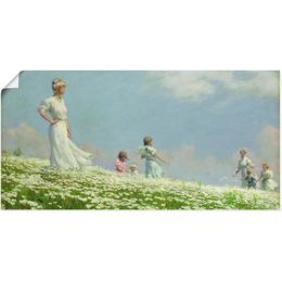 Artland Wandbild &raquo;Sommer. 1906&laquo; Gruppen & Familien 1 Stk. tlg. als Leinwandbild, Poster in verschied. Gr&ouml;&szlig;en blau B/H/T: 100cm x 50cm, Poster Gruppen & 