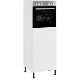Optifit Backofenumbauschrank &raquo;Parma&laquo; Breite 60 cm wei&szlig; Holzwerkstoff wei&szlig;, B/H/T: 60cm x 176,6cm x 58,4cm, T&uuml;ren: 1 Stk., Komplettausf&uuml;hrung