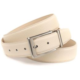Anthoni Crown Herren Lederg&uuml;rtel beige 110