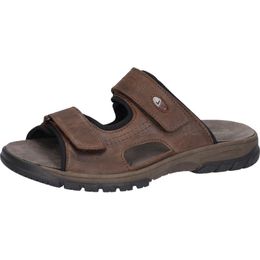 Waldl&auml;ufer Waldl&auml;ufer Herren Pantolette &raquo;Harald&laquo; , Sommerschuh, Schlappen, Klettschuh, in Weite H (= sehr weit) braun 7 (40,5)
