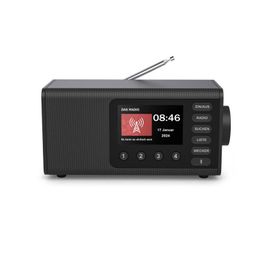 Hama Digitalradio (DAB+) &raquo;Digitalradio mit DAB+ FM Bluetooth und Wecker&laquo; ( Digitalradio (DAB+) 5 W) 4,3 Zoll TFT Display, gro&szlig;e Tasten, Direktwahltasten 5 