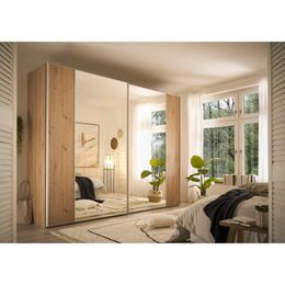 STAUD Schwebet&uuml;renschrank &raquo;Sonett 120, Made in Germany&laquo; mit vier verschiedenen Ausstattungsvarianten Holzwerkstoff Artisan Eiche, B/H/T: 249cm x 240cm