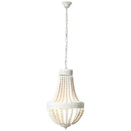 Brilliant Kronleuchter &raquo;Liba&laquo; E14 1 Stk. Kronlamper 3flg wei&szlig; wei&szlig; 3, &Oslash; 40cm H: 161cm, 1 Stk.